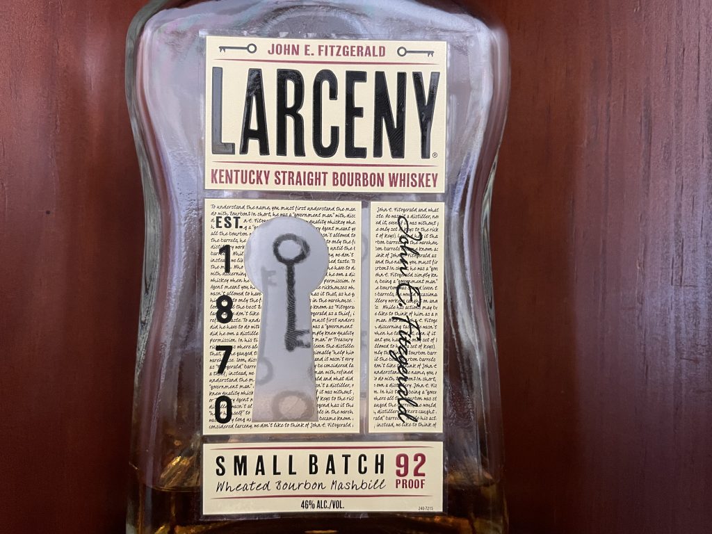 Larceny Bourbon Review - Wheated Bourbon